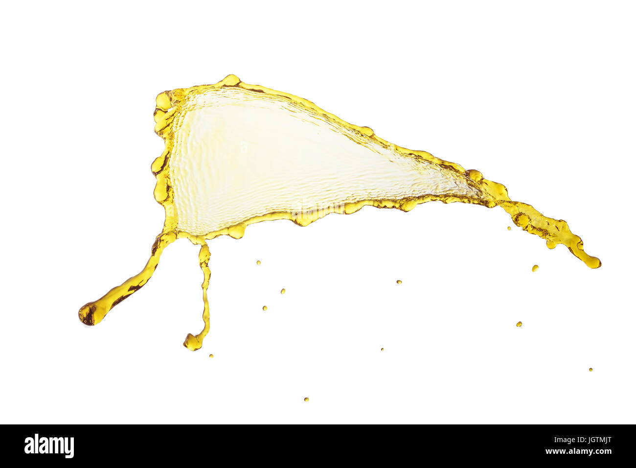 flying beautiful engine oil isolated over white background and many ...