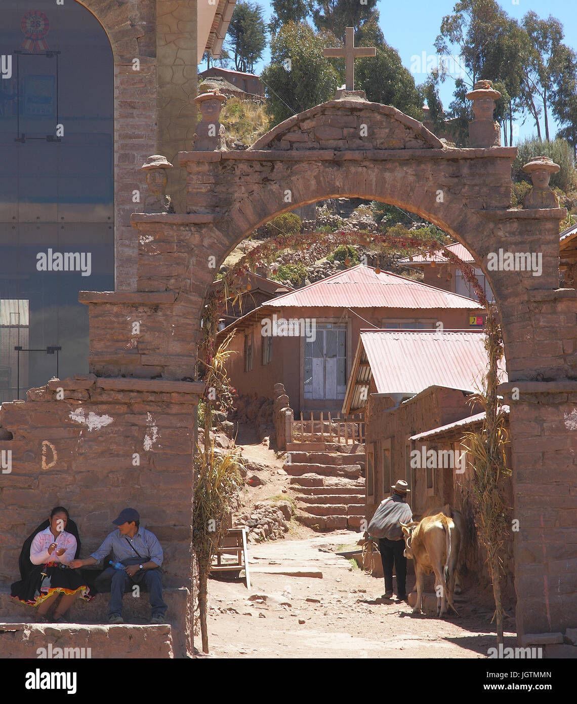 Isla Taquile, Titicaca Lake, Lima, Peru Stock Photo - Alamy