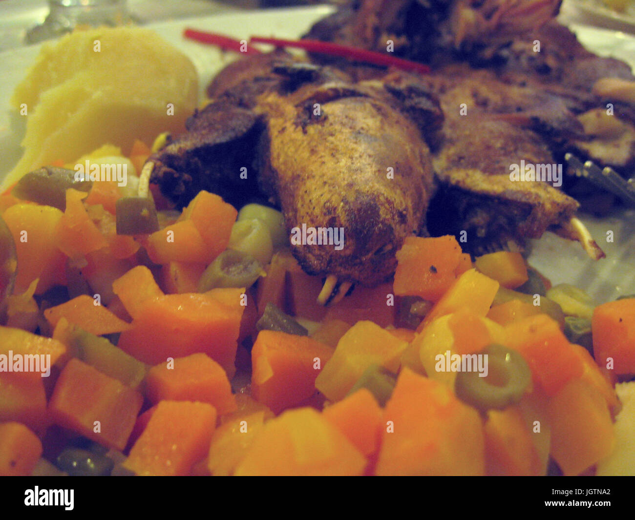 " Typical plate, El Cuy, Puno, Lima, Peru Stock Photo - Alamy