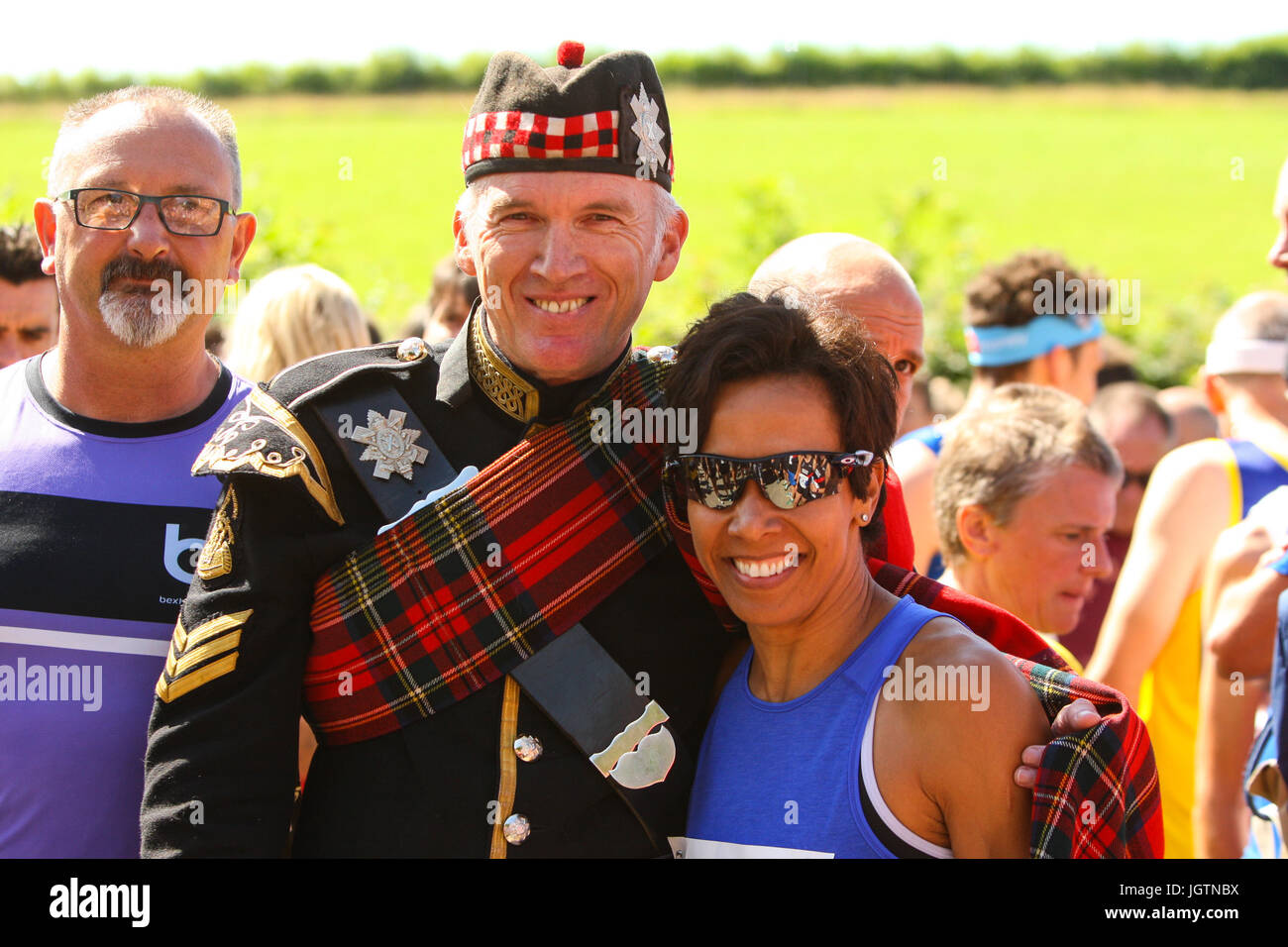 Dame Kelly Holmes runs in the Bewl 15 Running Race, Wadhurst, Great ...