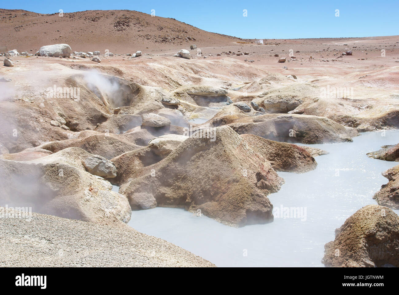 Gueisers, Reserves national of Andean fauna Eduardo Abaroa, Desert of ...