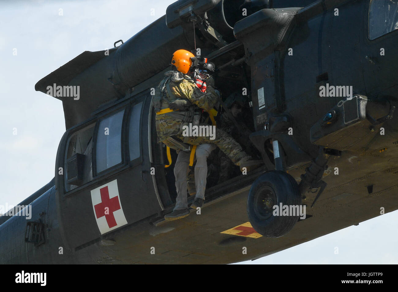 A Soldier with Company C, 6th Battalion, 101st Aviation Regiment, 101st ...