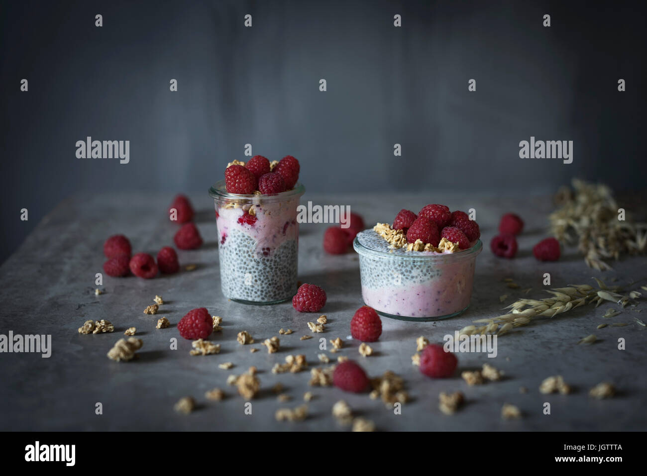 Chia pudding with fruits hi-res stock photography and images - Alamy
