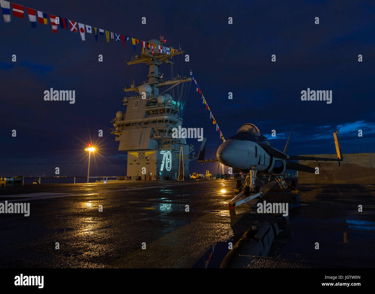 NORFOLK, Va. (July 4, 2017) – The future USS Gerald R. Ford (CVN 78 ...