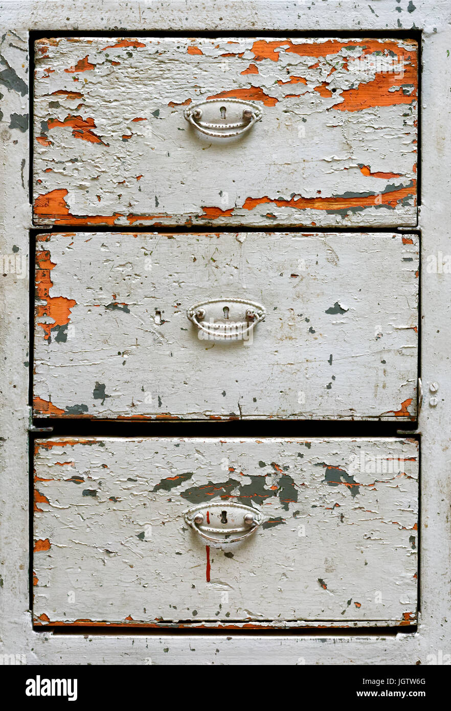 Backgrounds and textures: front surface of very old painted wooden ...