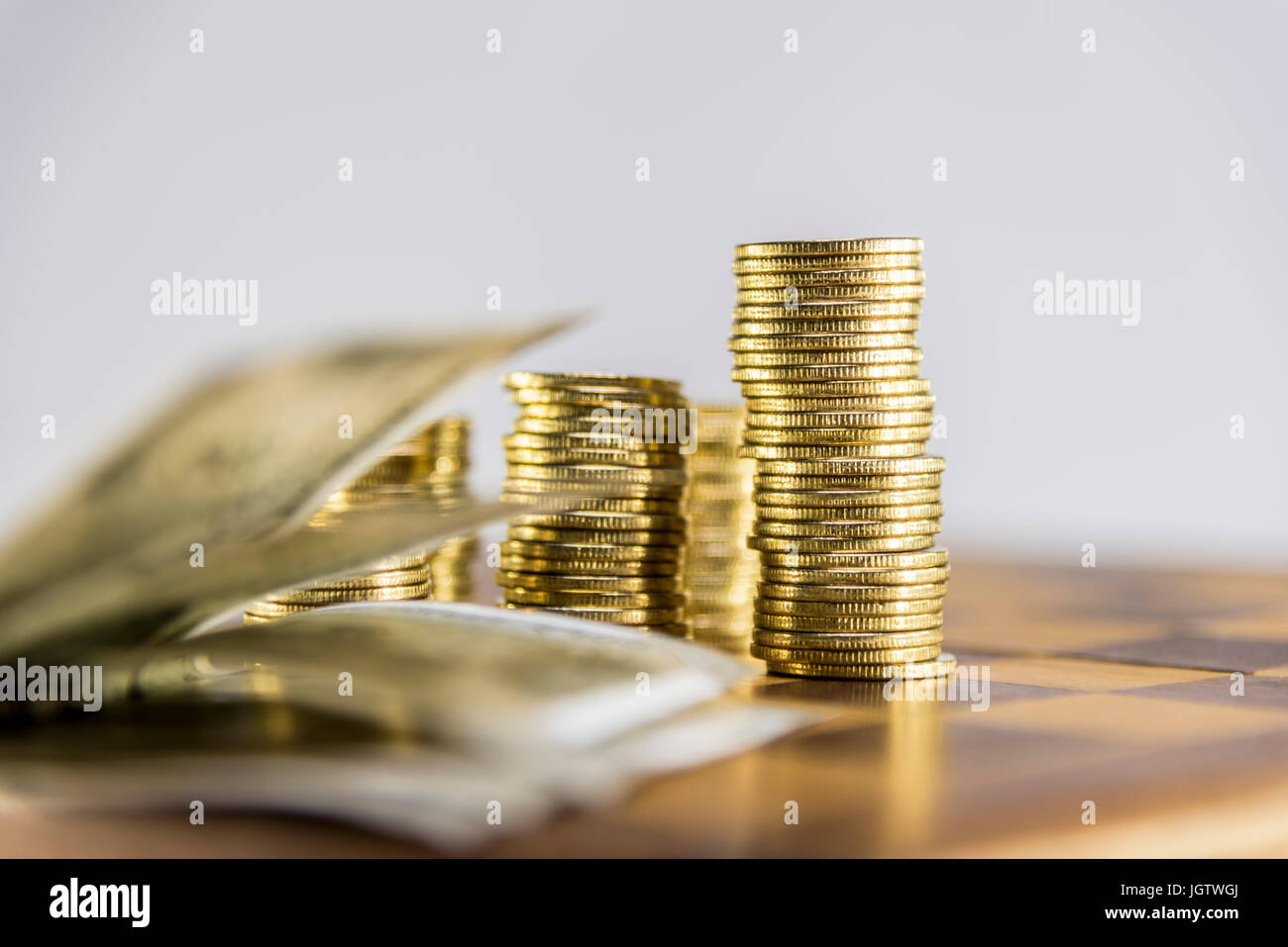 Indian Rupees and coins Stock Photo - Alamy