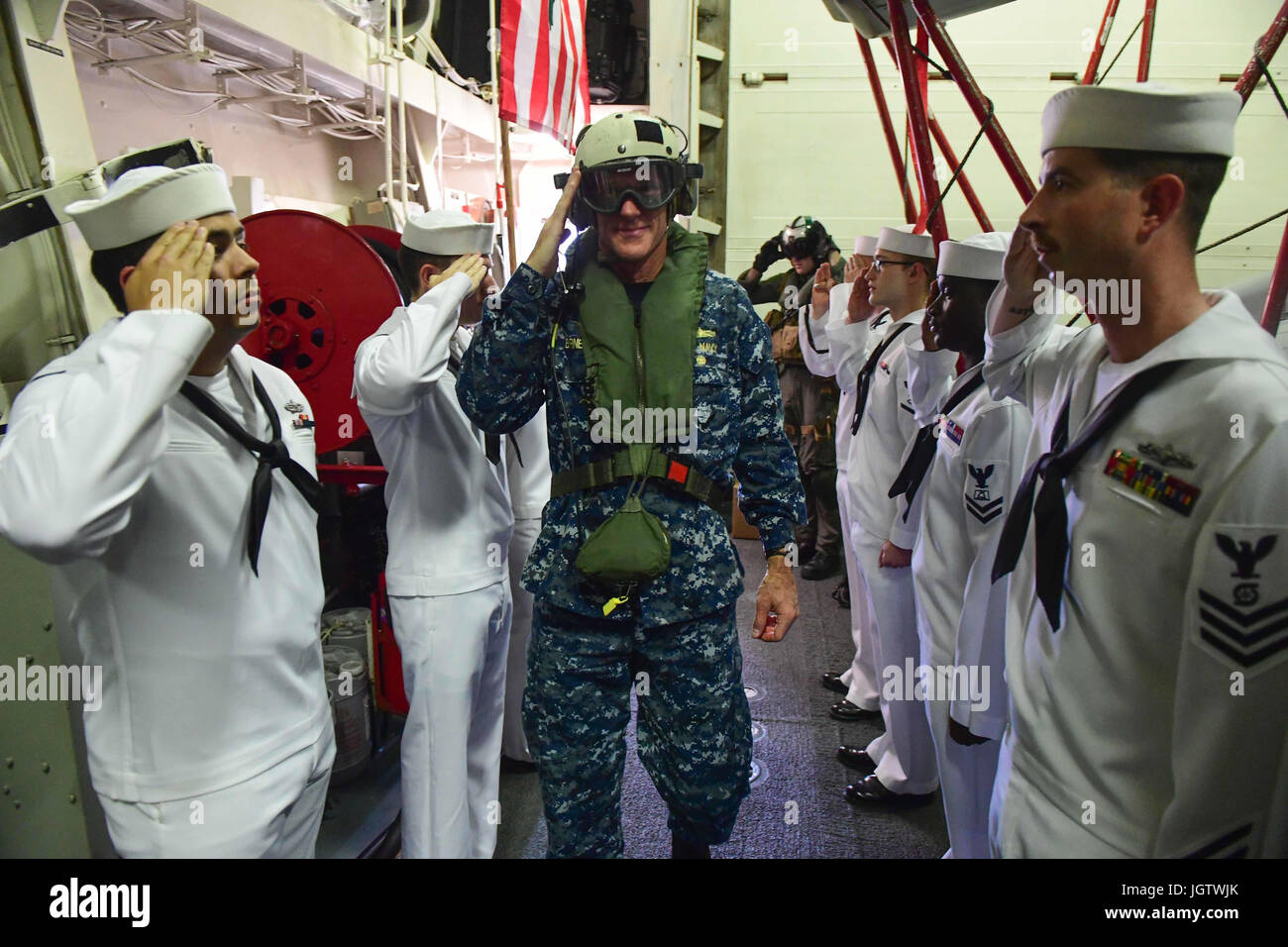 170709-N-OW182-018 BAY OF BENGAL (July 9, 2017) Rear Adm. Bill Byrne ...