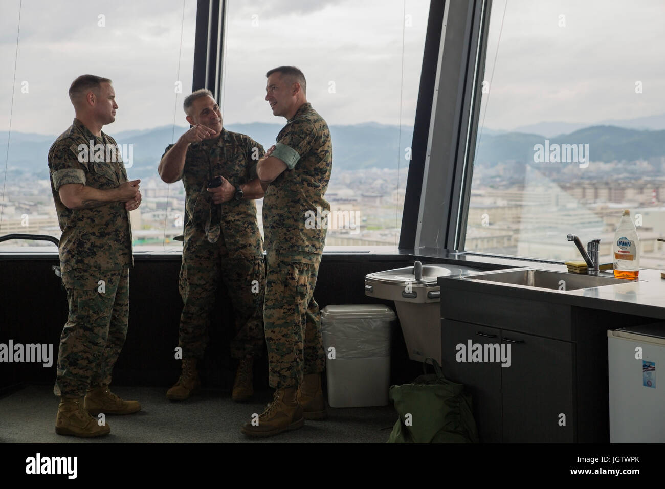 U.S. Marine Corps Sgt. Maj. Anthony Spadaro, the command senior ...