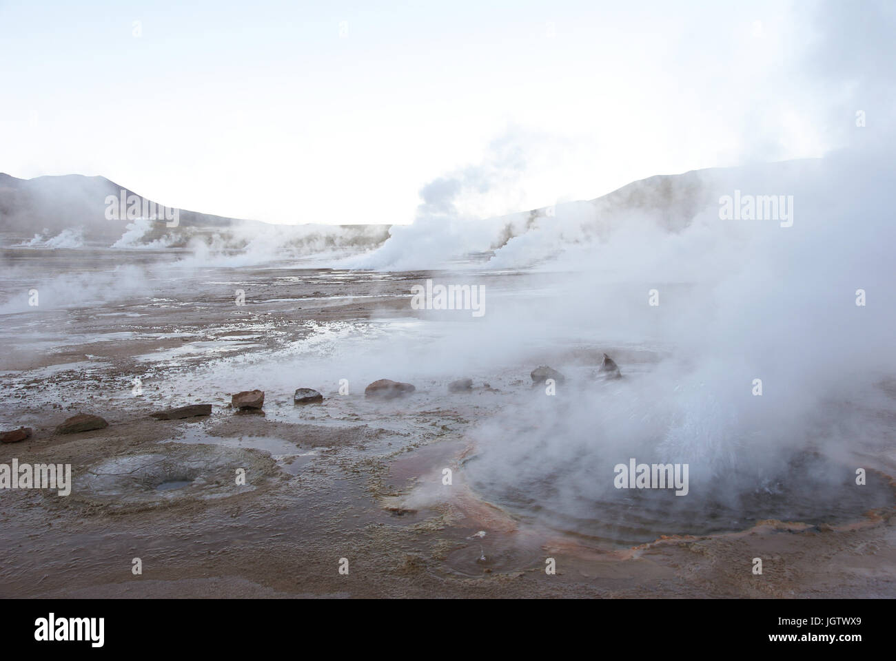 Black rock desert geysers hi-res stock photography and images - Alamy