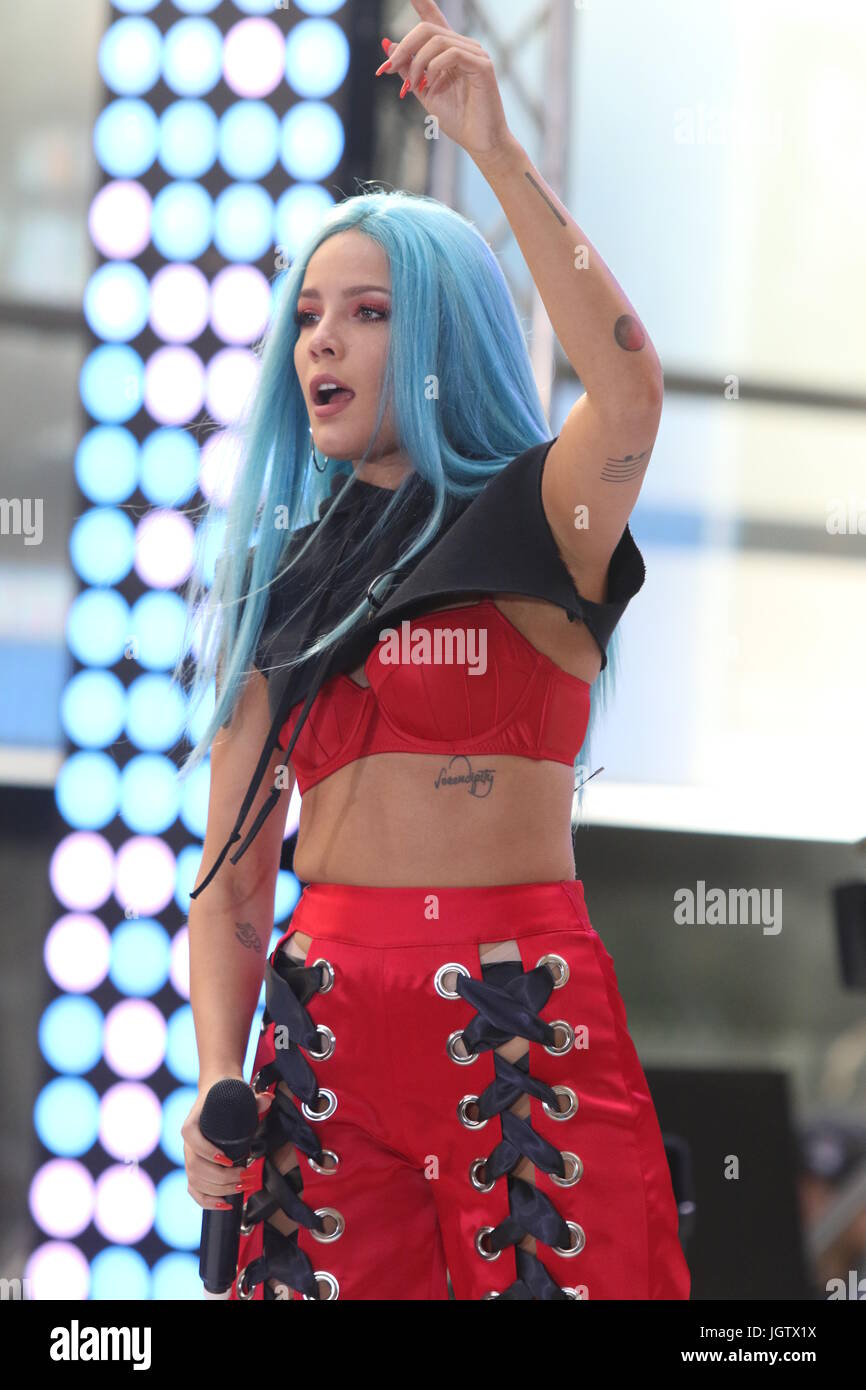 Halsey performs live on NBC Networks "Today Show" on Friday Morning in ...