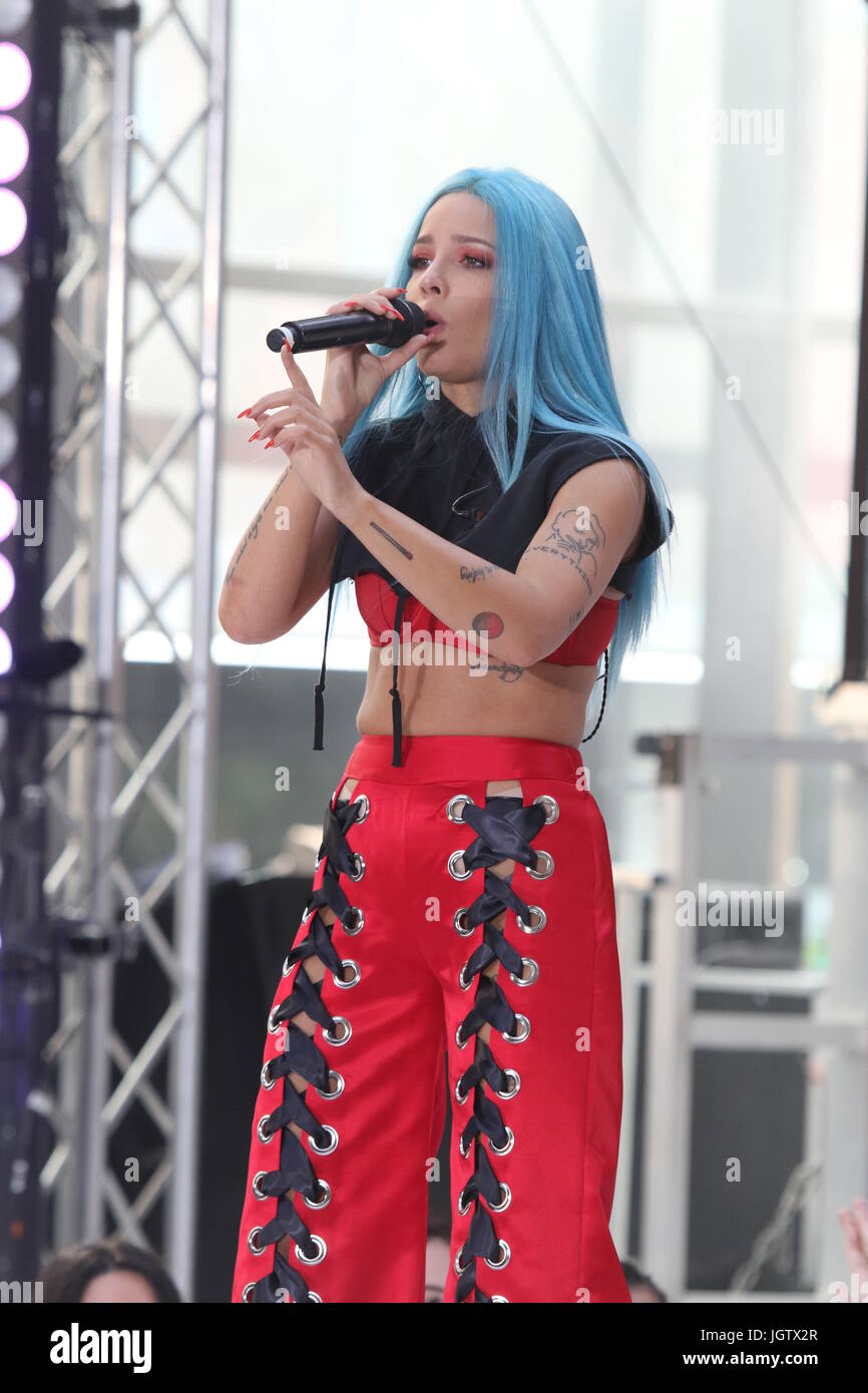 Halsey performs live on NBC Networks "Today Show" on Friday Morning in ...