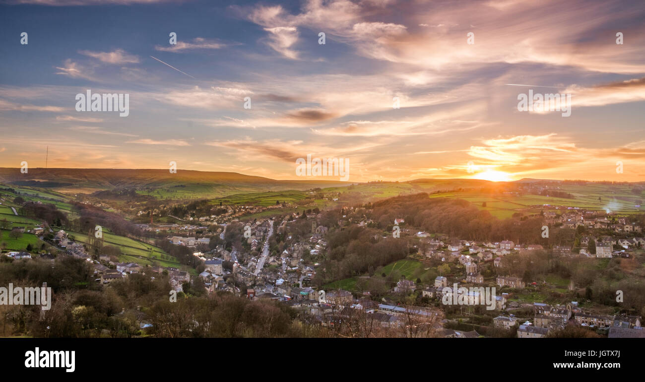Aerial view west yorkshire village hi-res stock photography and images ...