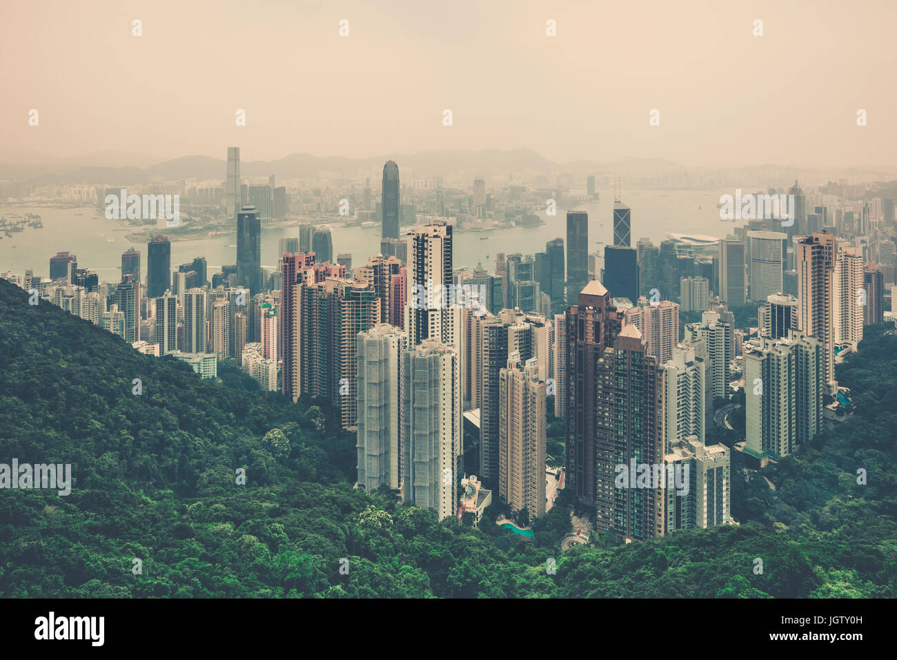 Aerial panorama shot hong hi-res stock photography and images - Alamy