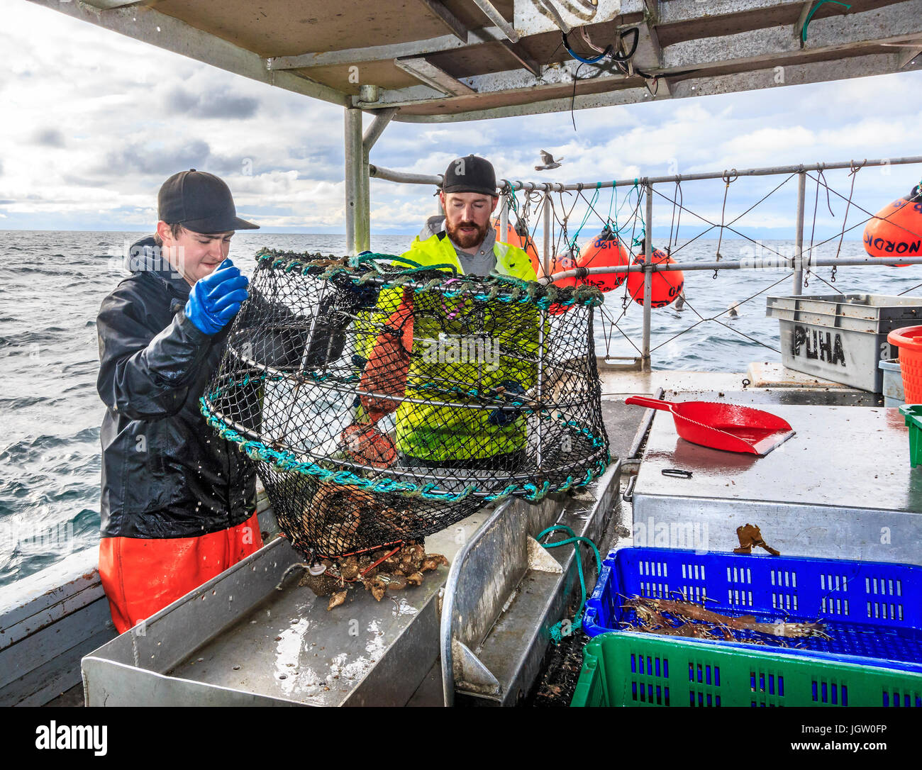 Commercial fishing boat Nordic Rand off Vancouver Island, BC, Canada ...