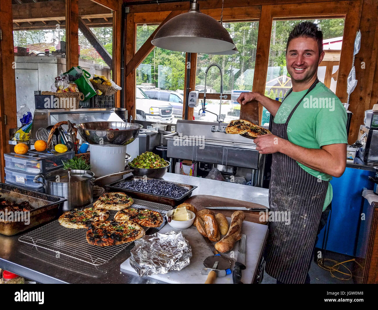 Farmer and chef Mitchell Morse, owner of Fickle Fig Farm outside ...