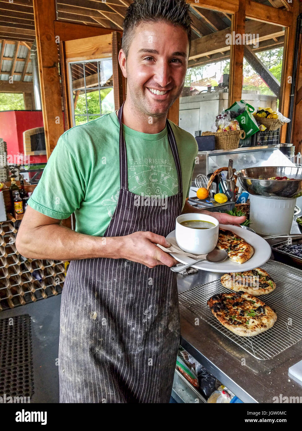 Farmer and chef Mitchell Morse, owner of Fickle Fig Farm outside ...