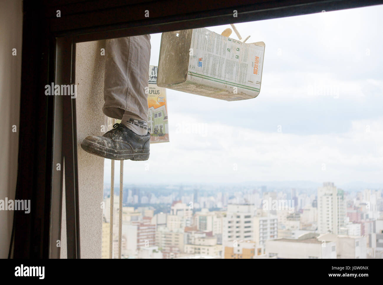 Window, Foot, Building, São Paulo, Brazil Stock Photo - Alamy