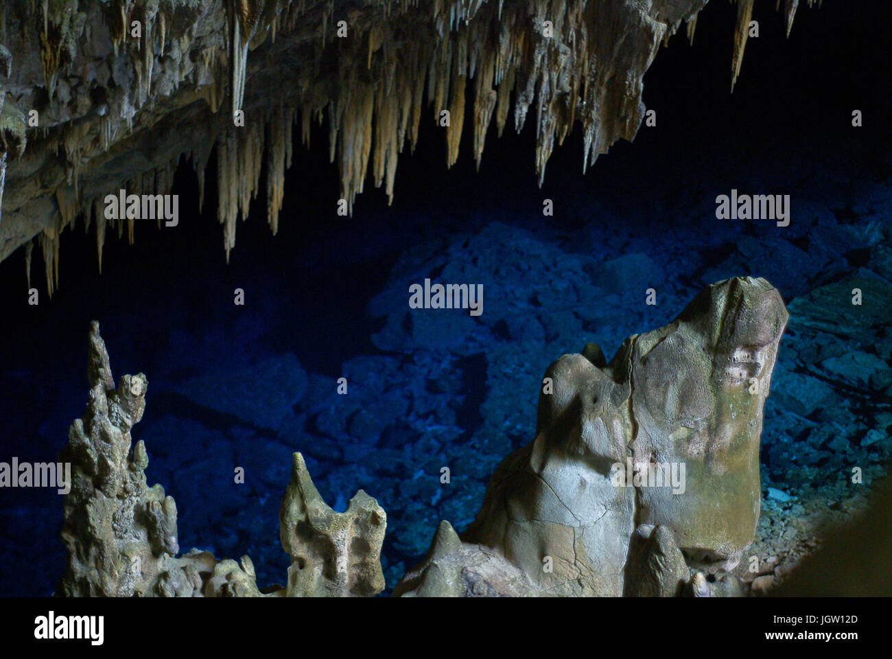 Grotto of the Lake Blue, Bonito, Mato Grosso do Sul, Brazil Stock Photo ...