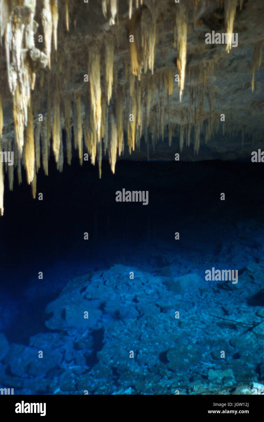 Grotto of the Lake Blue, Bonito, Mato Grosso do Sul, Brazil Stock Photo ...