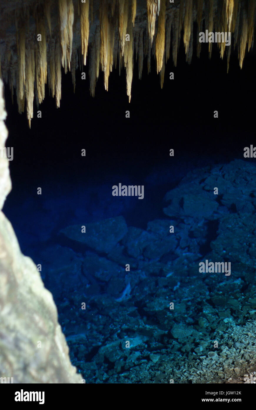 Grotto of the Lake Blue, Bonito, Mato Grosso do Sul, Brazil Stock Photo ...