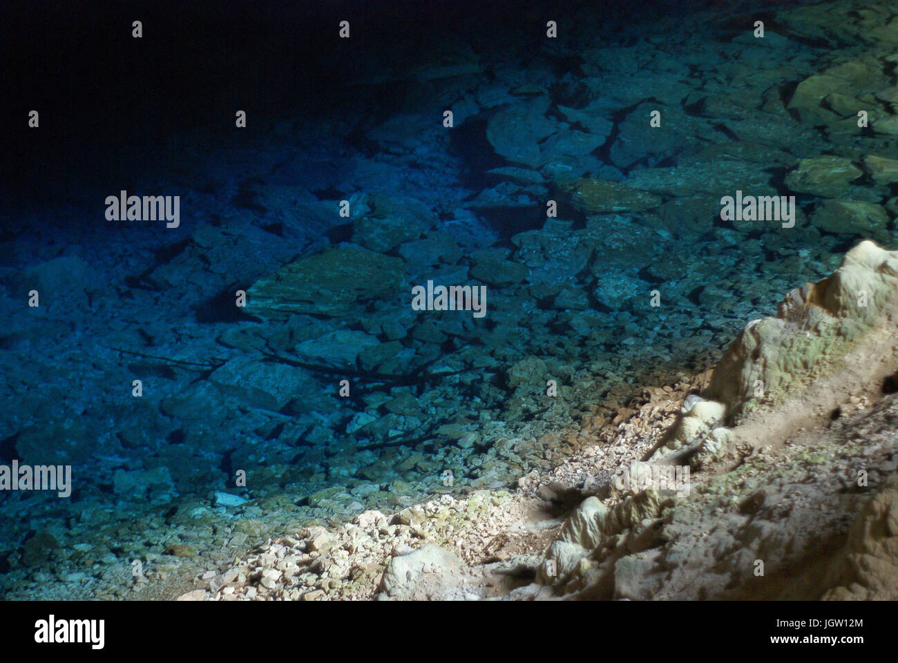 Grotto of the Lake Blue, Bonito, Mato Grosso do Sul, Brazil Stock Photo ...