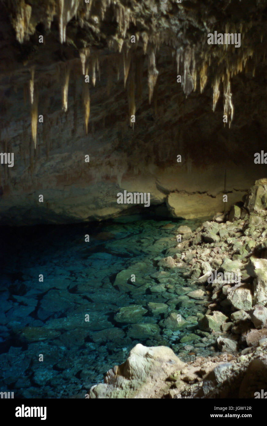 Grotto of the Lake Blue, Bonito, Mato Grosso do Sul, Brazil Stock Photo ...