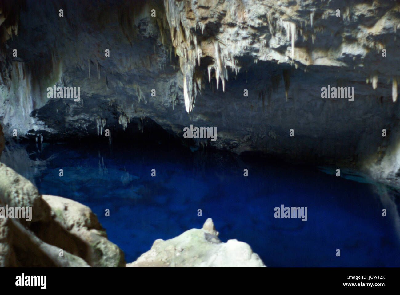 Grotto of the Lake Blue, Bonito, Mato Grosso do Sul, Brazil Stock Photo ...