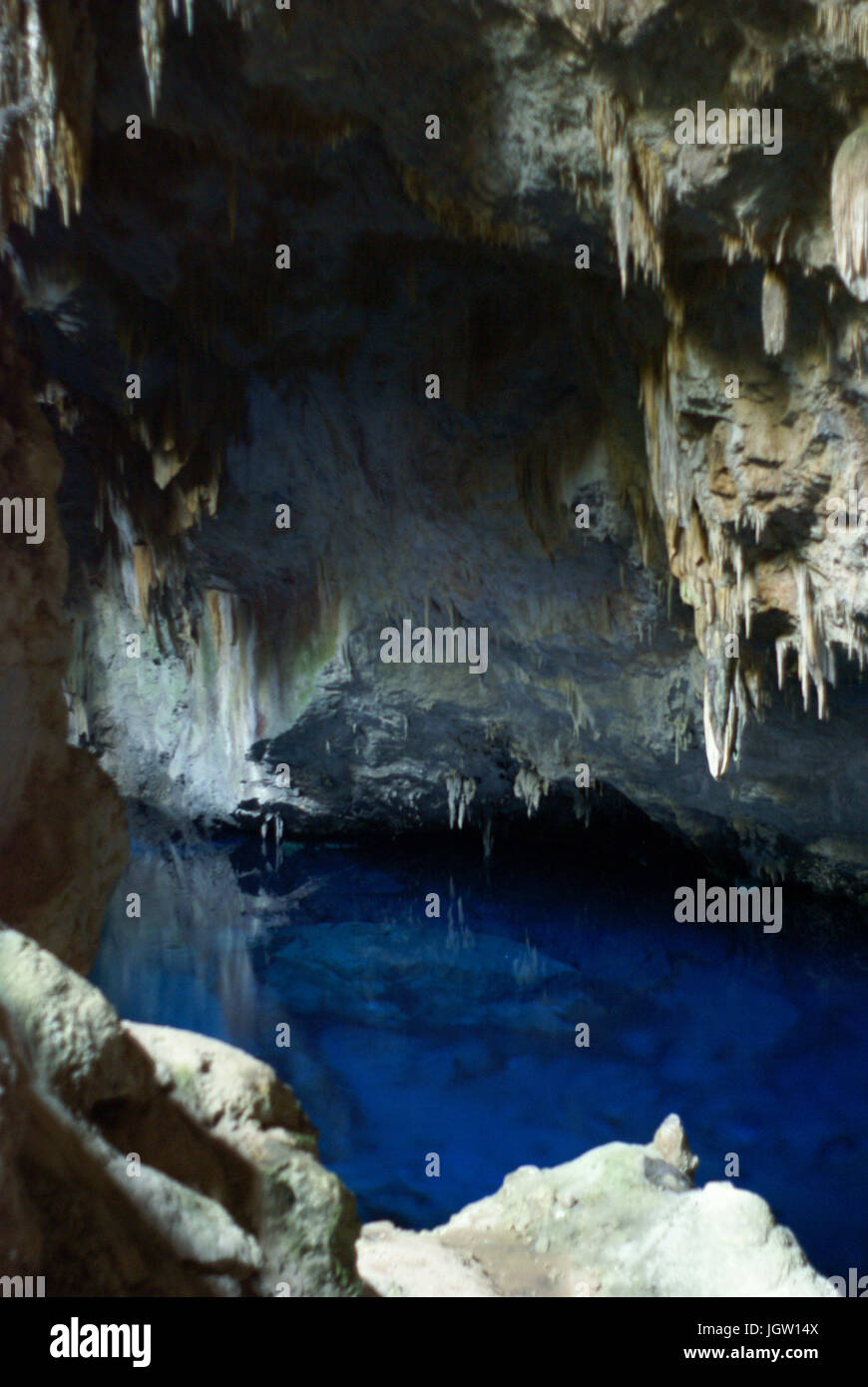 Grotto of the Lake Blue, Bonito, Mato Grosso do Sul, Brazil Stock Photo ...
