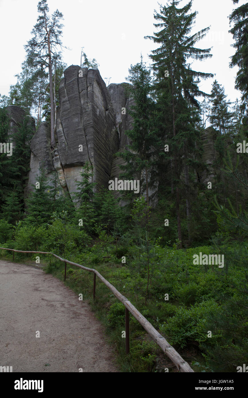 Adršpach-Teplice Rocks Czech Republic Stock Photo - Alamy