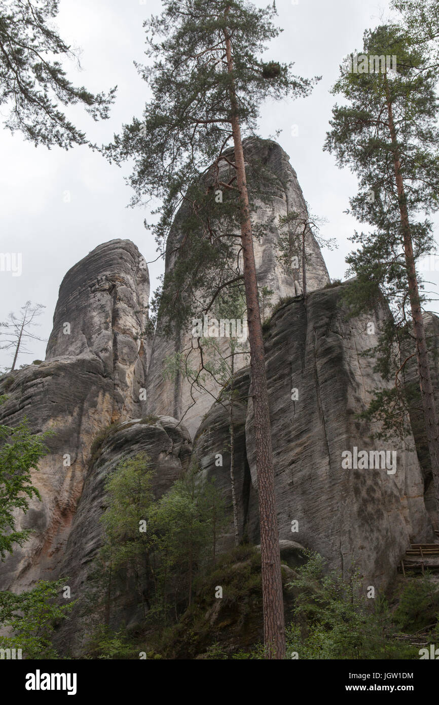 Adršpach-Teplice Rocks Czech Republic Stock Photo - Alamy