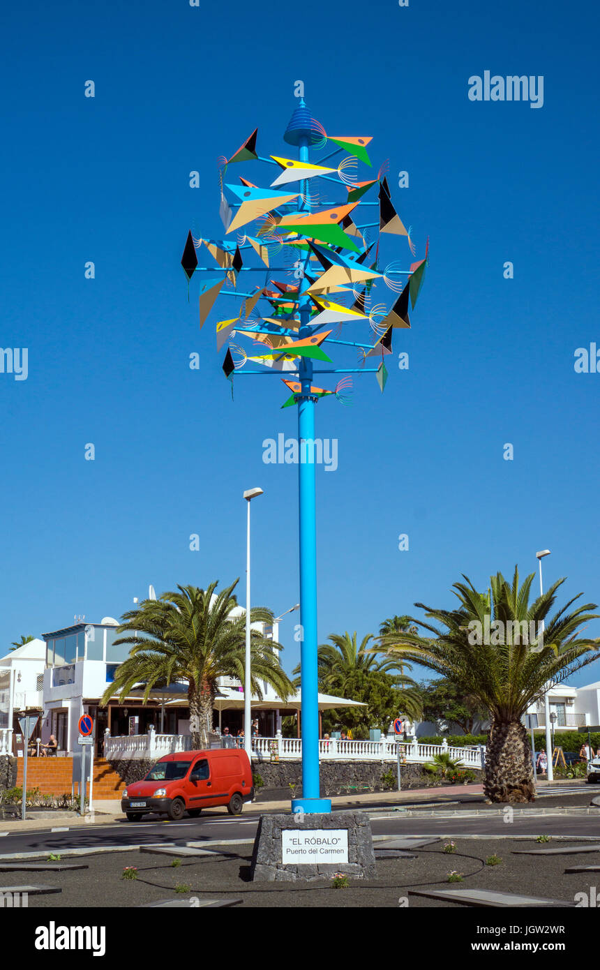 Wind sculpture designed by cesar manrique hi-res stock photography and ...