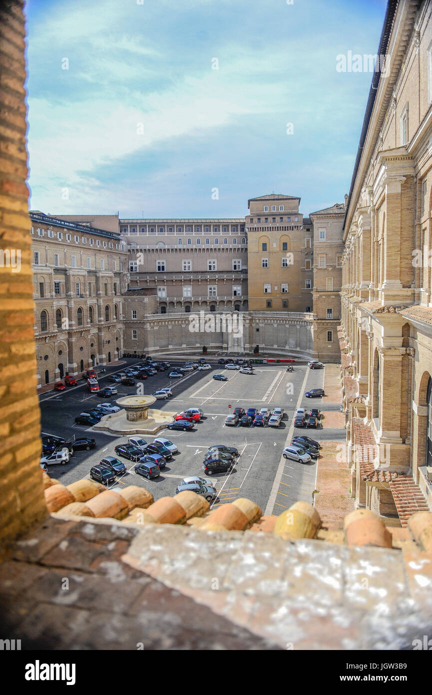 Top view of Belvedere courtyard Stock Photo - Alamy