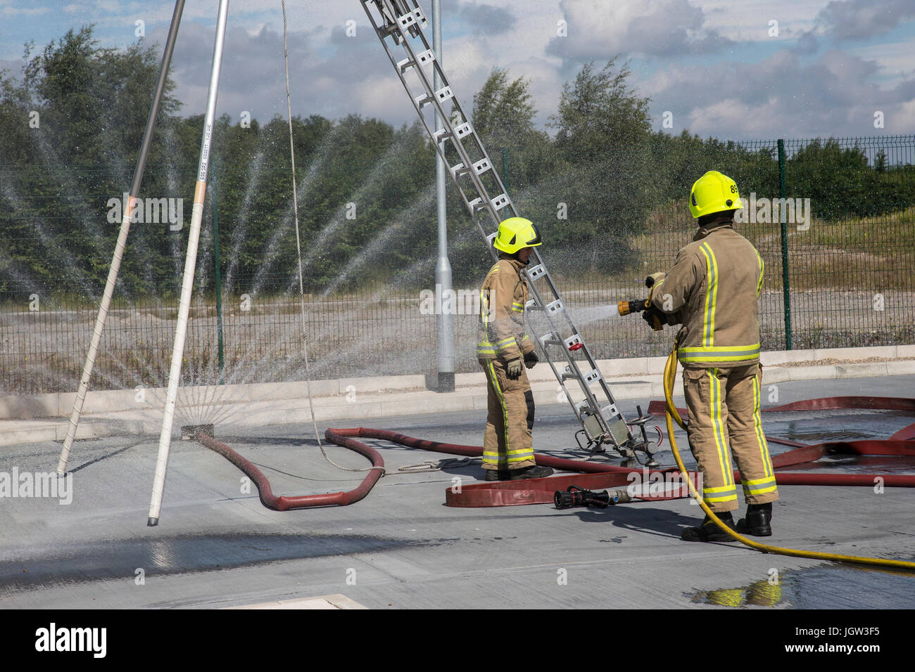 Fire brigade ladders hi-res stock photography and images - Alamy