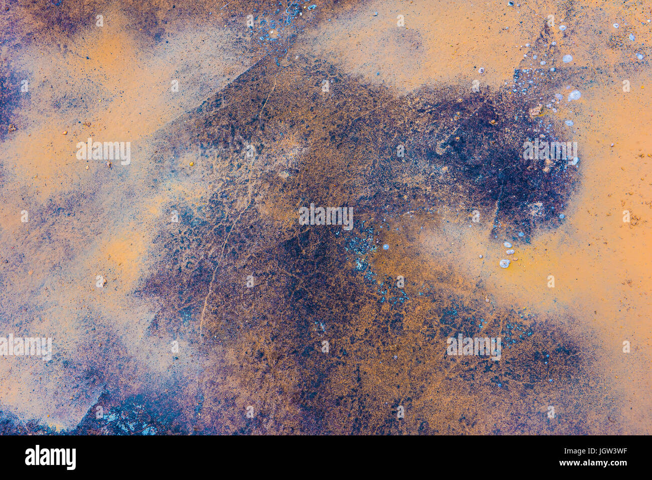 Cracked mud texture from geothermal gas on the ground Stock Photo - Alamy