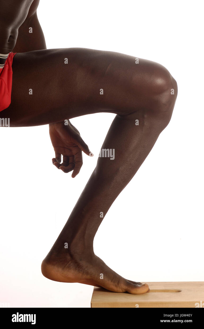 leg of an African man Stock Photo - Alamy