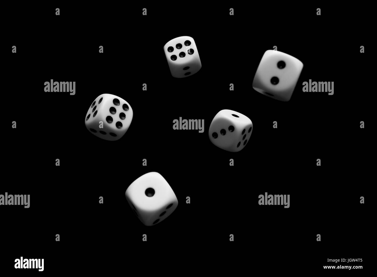 Flying dice Black and White Stock Photos & Images - Alamy