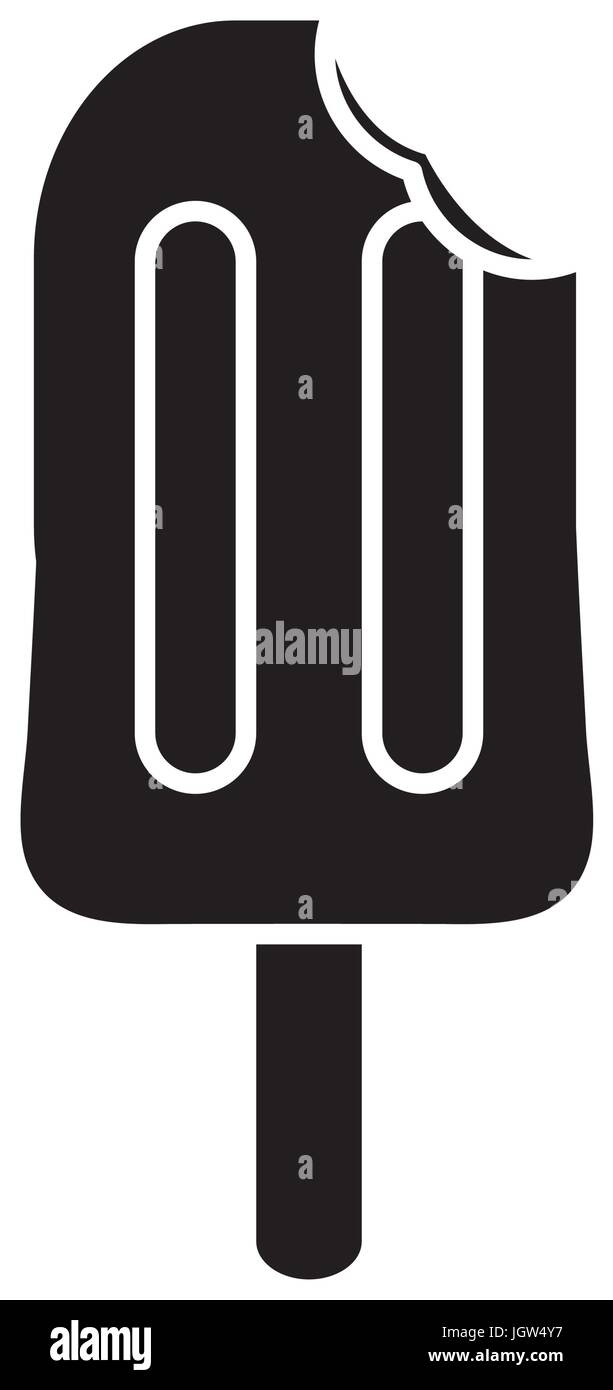 ice cream bar icon over white background vector illustration Stock ...