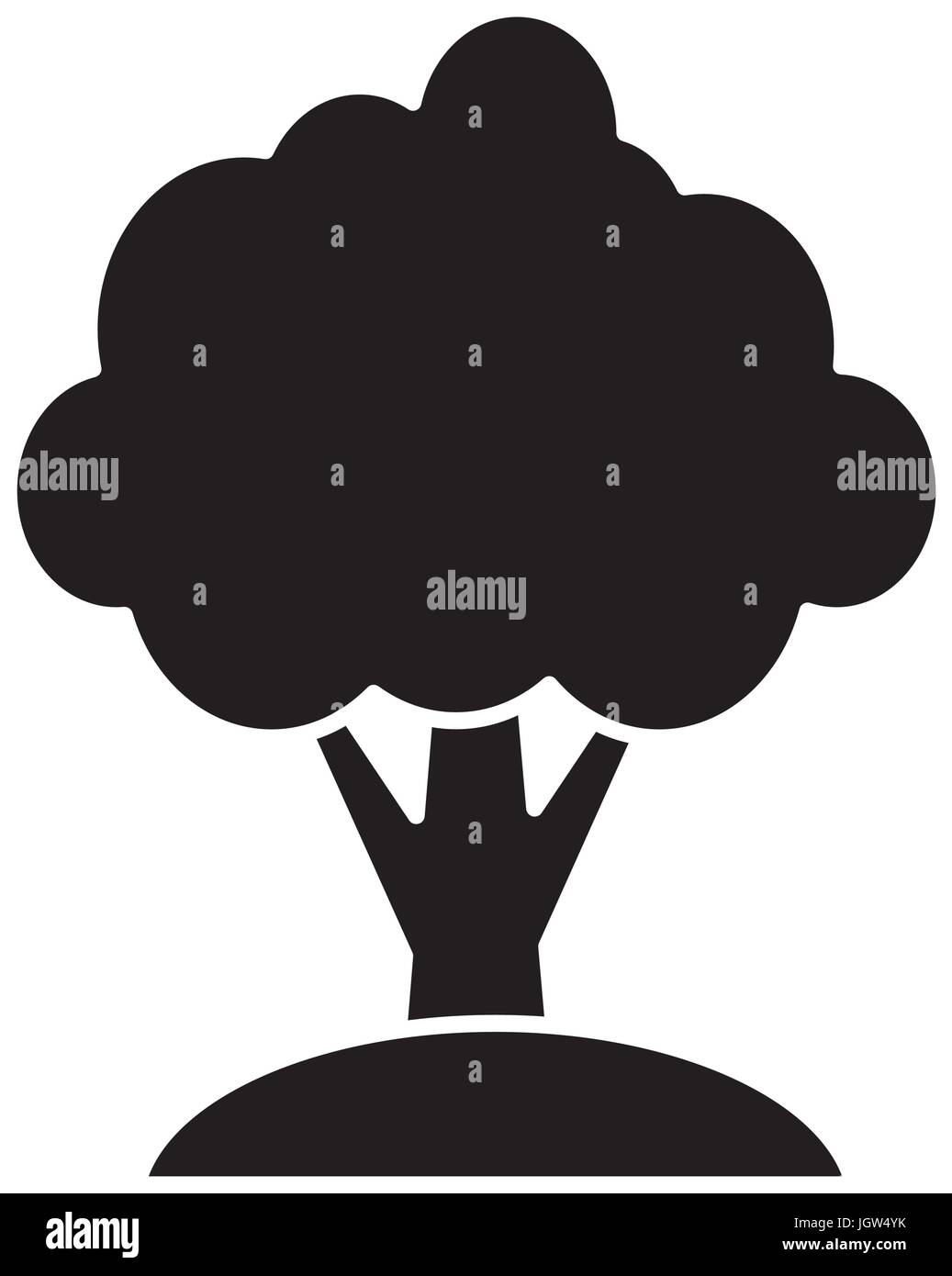 tree icon over white background vector illustration Stock Vector Image ...
