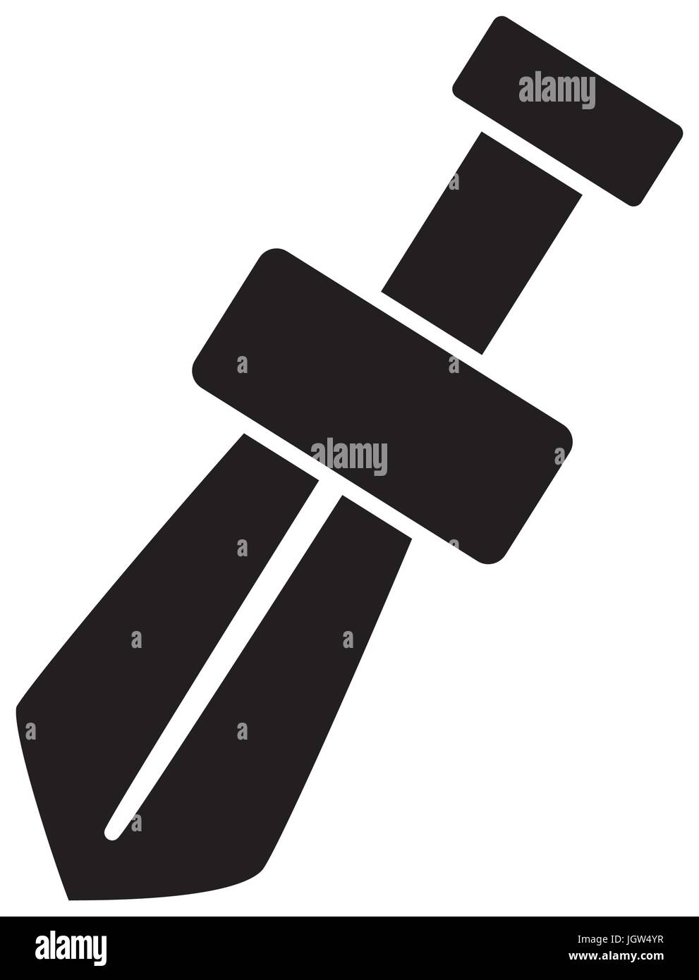 sword icon over white background vector illustration Stock Vector Image ...