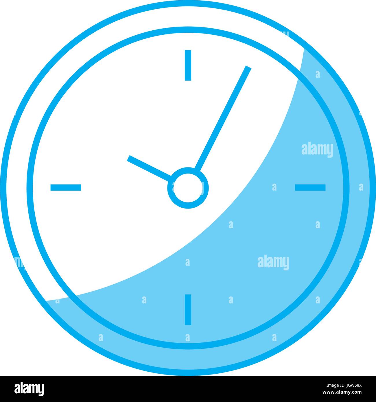 clock icon over white background vector illustration Stock Vector Image ...