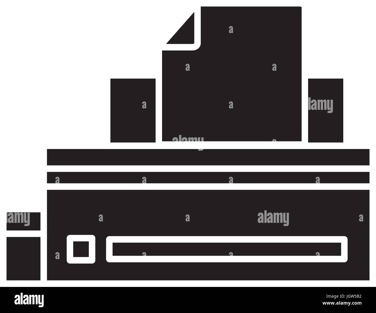 printer icon over white background vector illustration Stock Vector ...