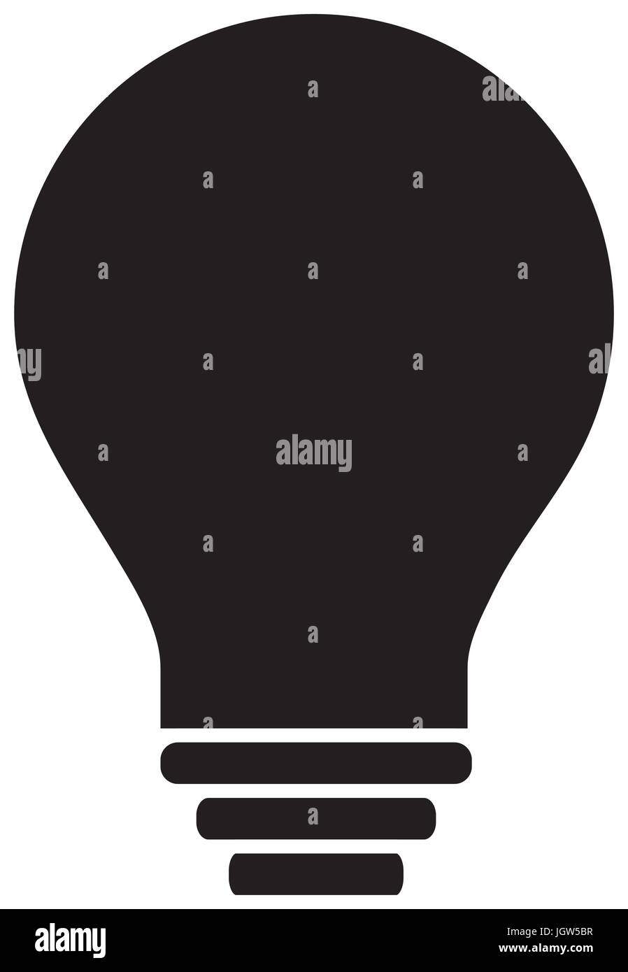 light bulb icon over white background vector illustration Stock Vector ...