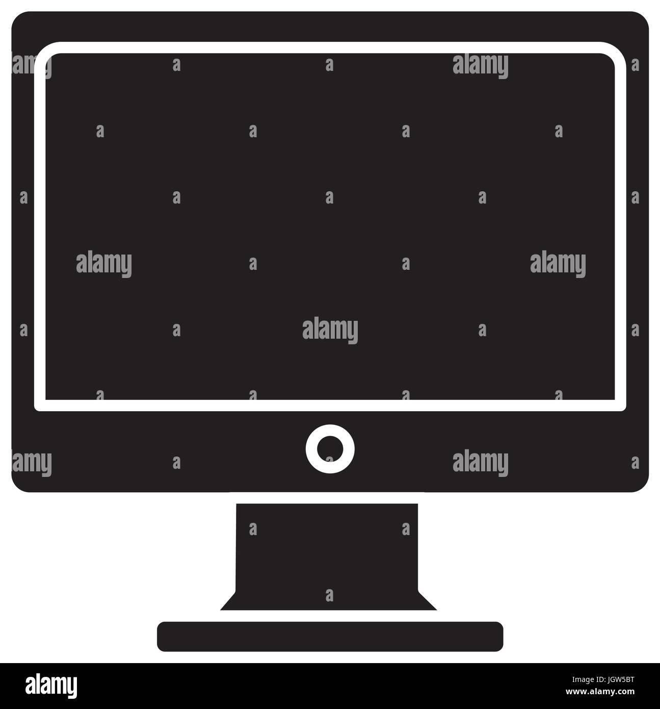 computer icon over white background vector illustration Stock Vector ...