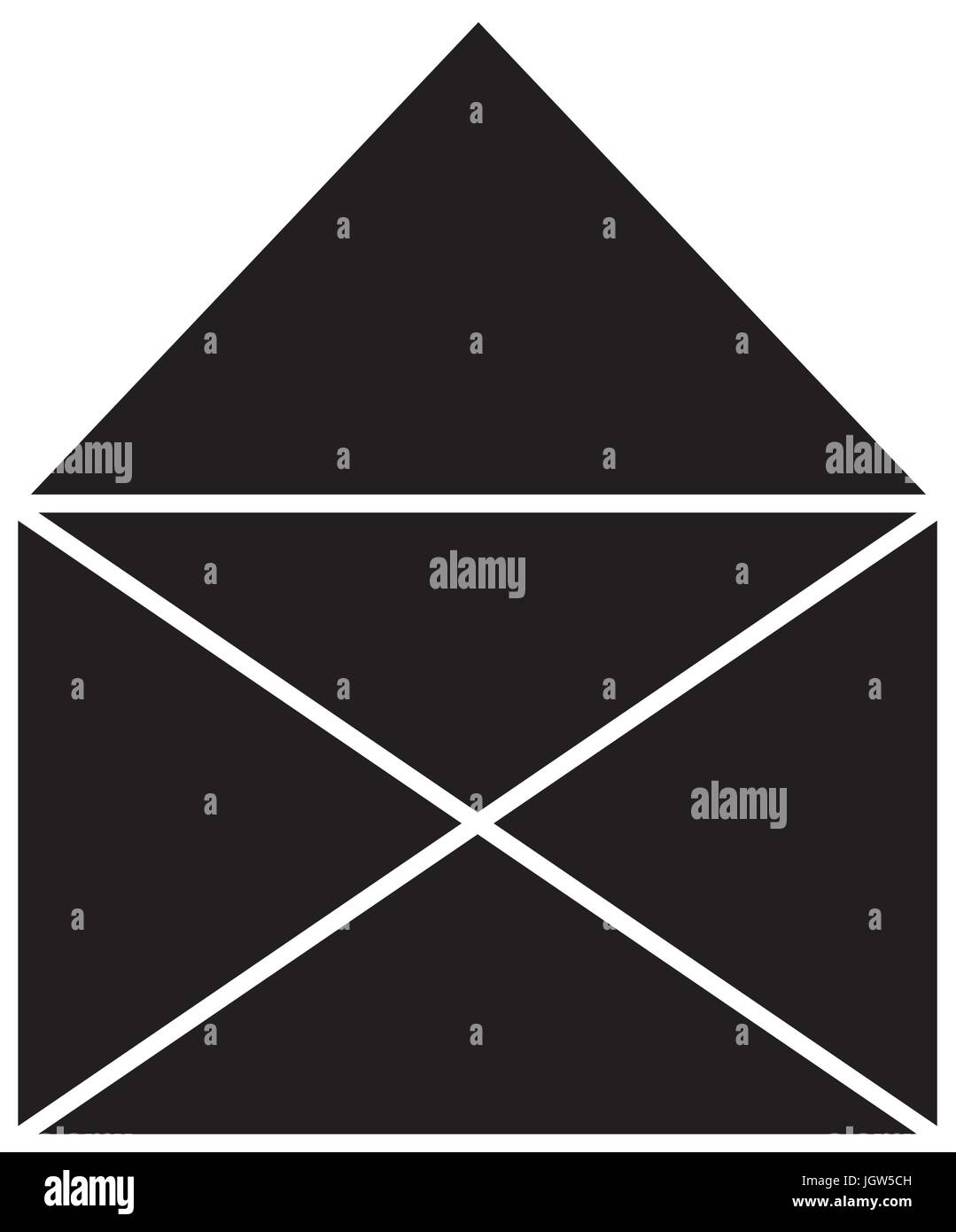 envelope icon over white background vector illustration Stock Vector ...