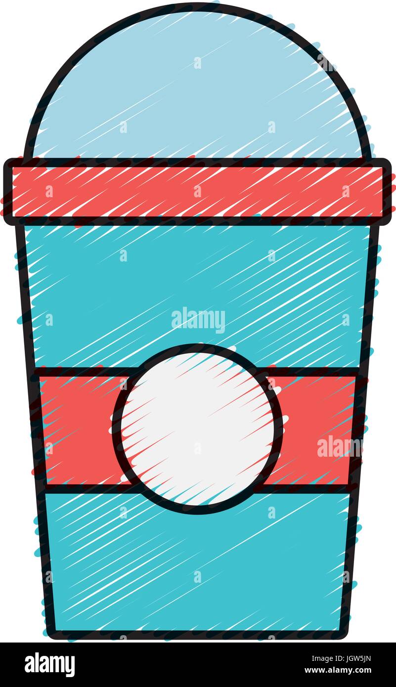 smoothie cup icon over white background colorful design vector ...