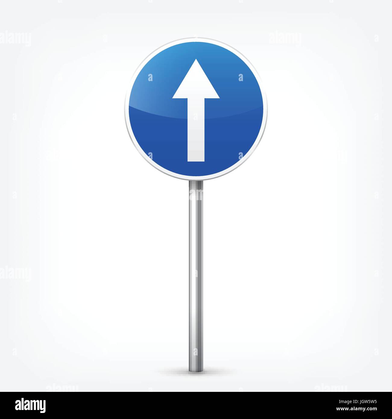 Road blue signs collection isolated on white background. Road traffic ...