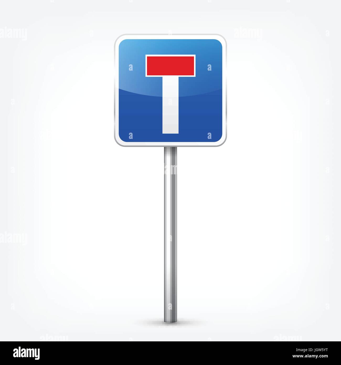 Road blue signs collection isolated on white background. Road traffic ...