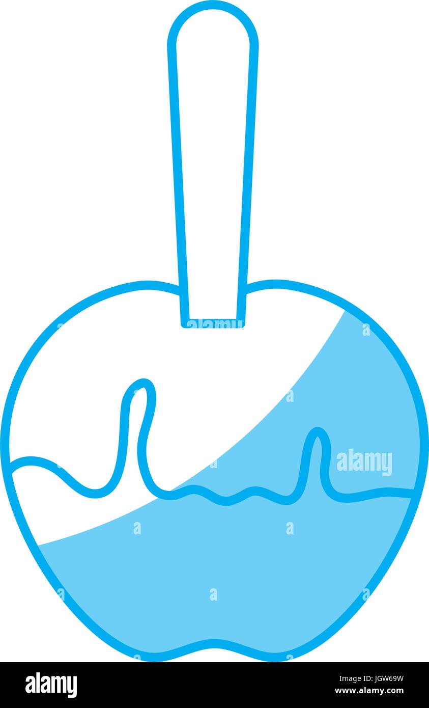 sweet apple fruit icon over white background vector illustration Stock ...