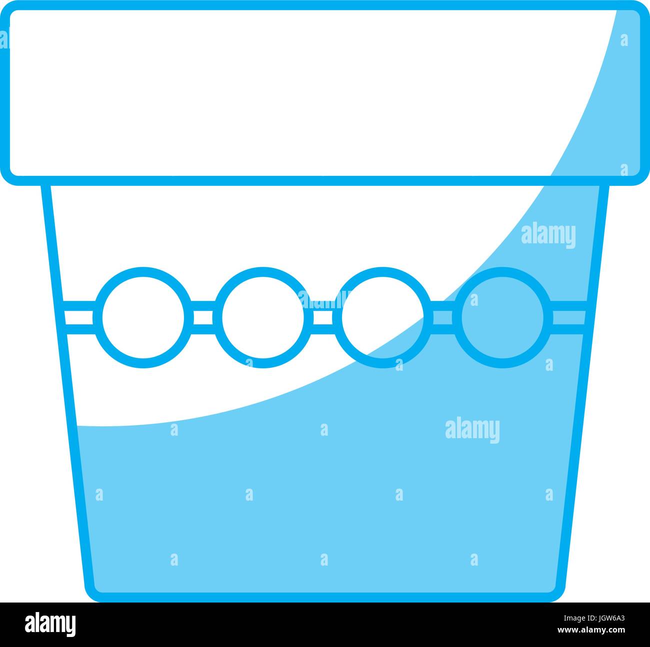 flower pot icon over white background vector illustration Stock Vector ...