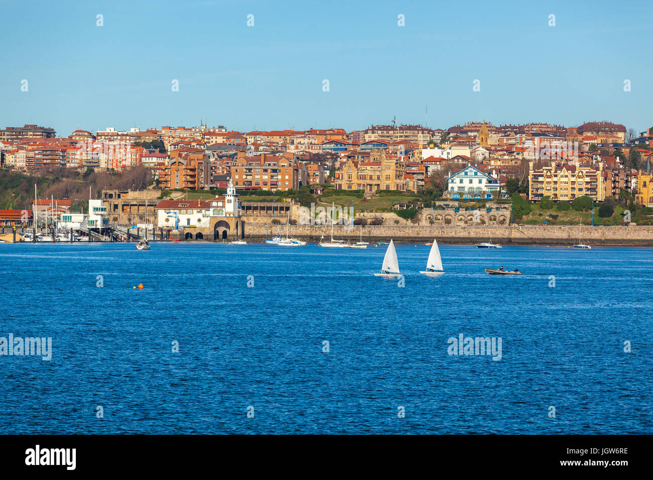 Getxo seafront, Basque country, The Northern Spain Stock Photo - Alamy